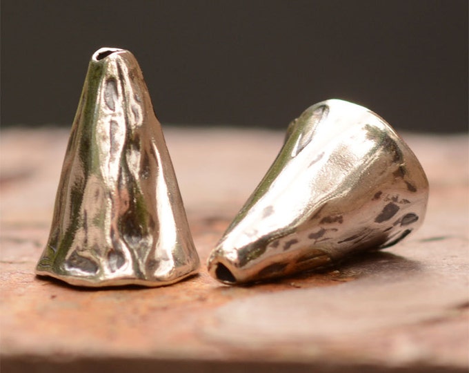 Two Artisan Sterling Silver Cones PX-225 - Etsy