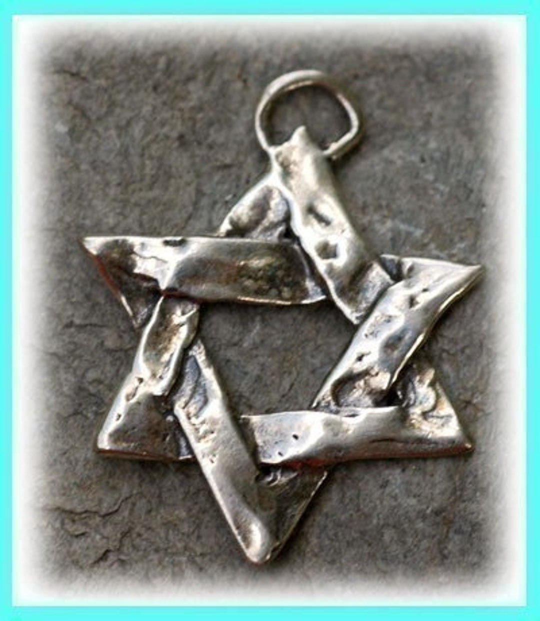 Artisan Star of David Sterling Silver Pendant - Etsy