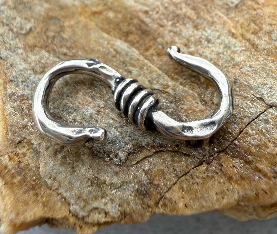 Artisan S Hook in Sterling Silver, With or Without Rings, SS-199 - Etsy