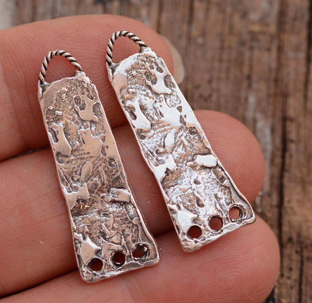 Tall Earring Dangle Components, Sterling Silver, Catd-938 (PAIR) - Etsy