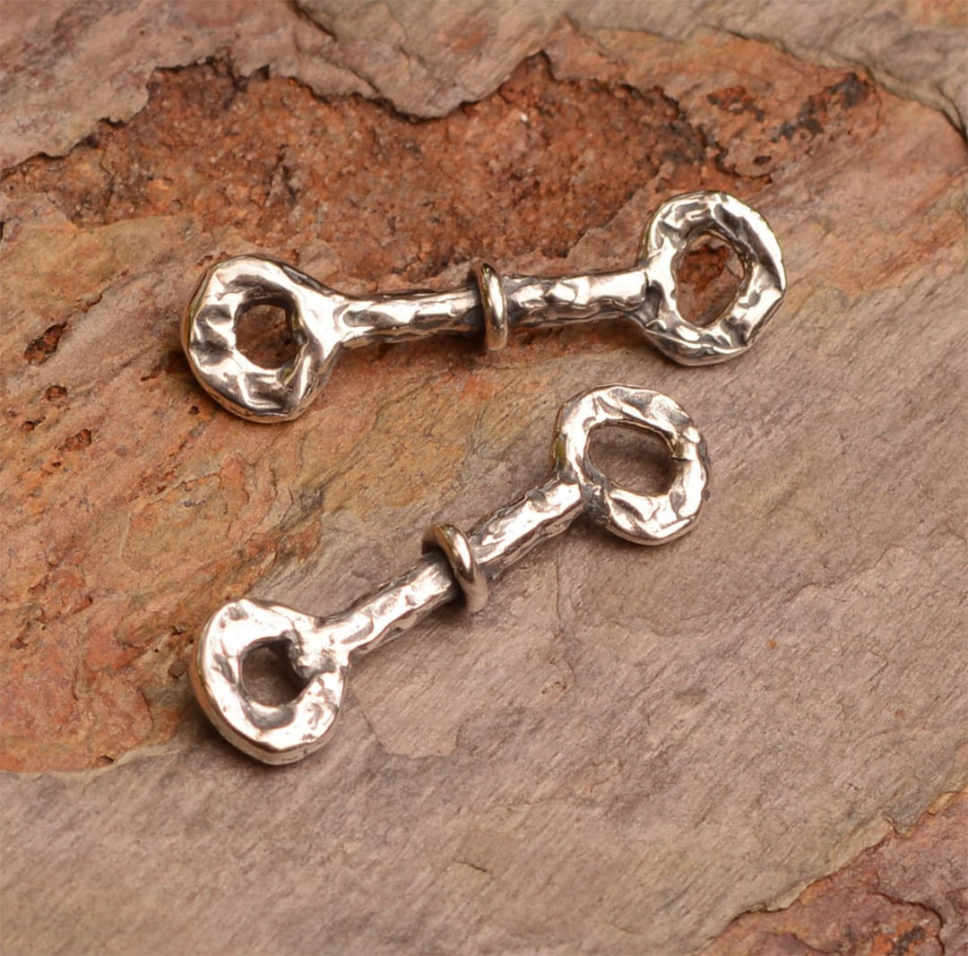 Artisan Dog Bone Shaped Long Links in Sterling Silver, SS-617 (TWO) - Etsy