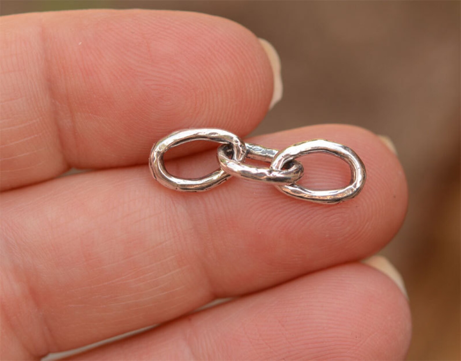 Oval Links for Making Chain in Sterling Silver L-451 3 Open - Etsy