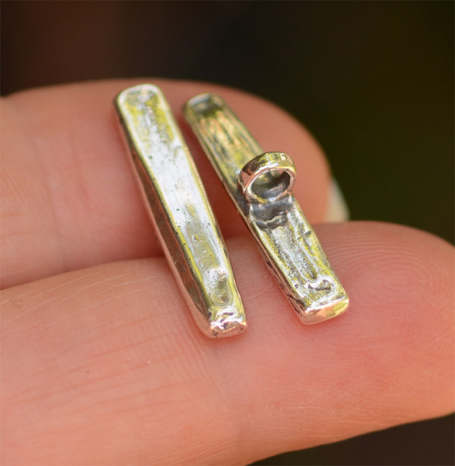Chunky Sterling Silver Toggle Bar CL-503 - Etsy