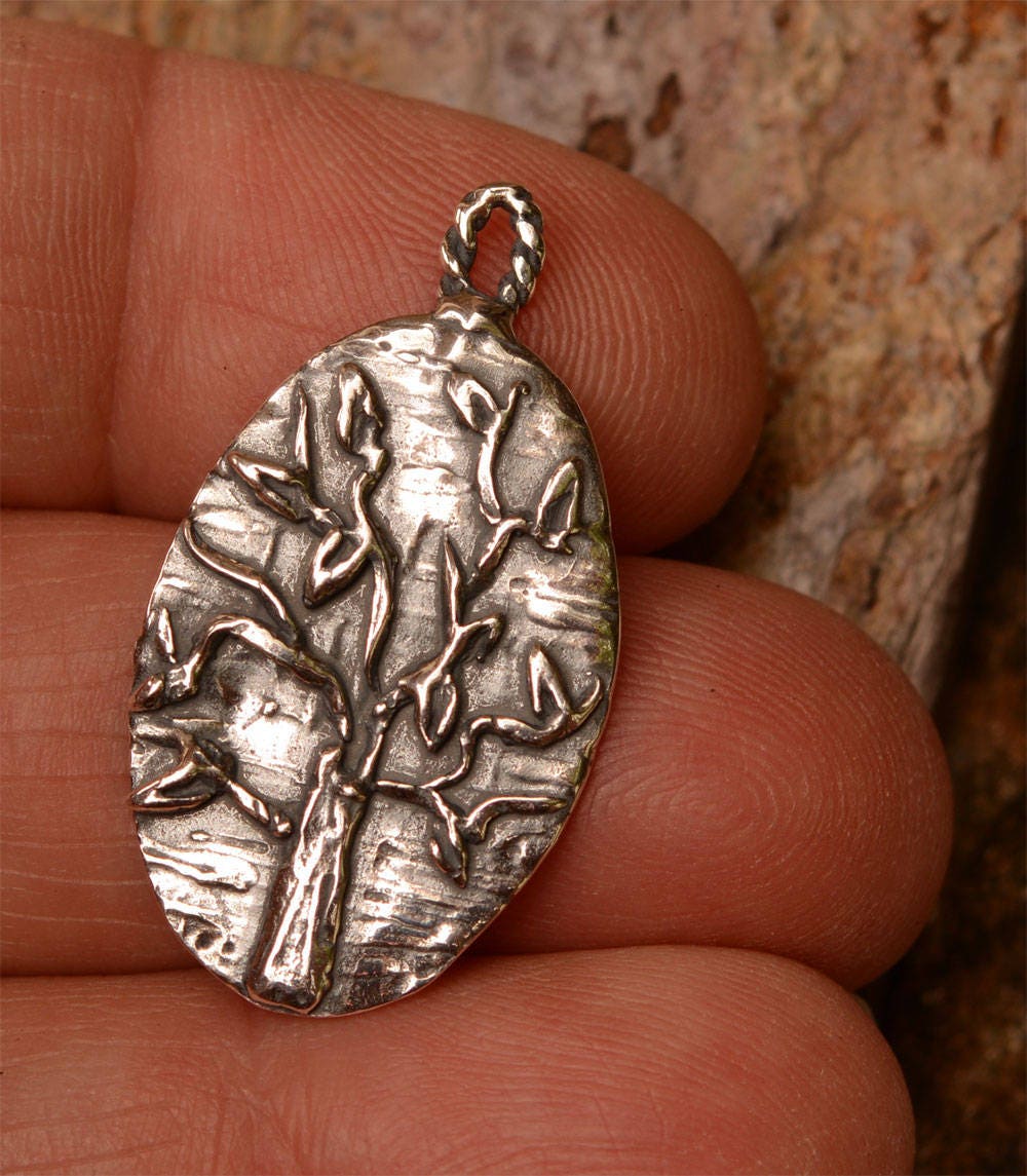 Artisan Tree Charm in Sterling Silver Tree of Wisdom CH-686. | Etsy