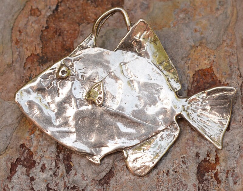 Artisan Fish Pendant in Sterling Silver - Etsy