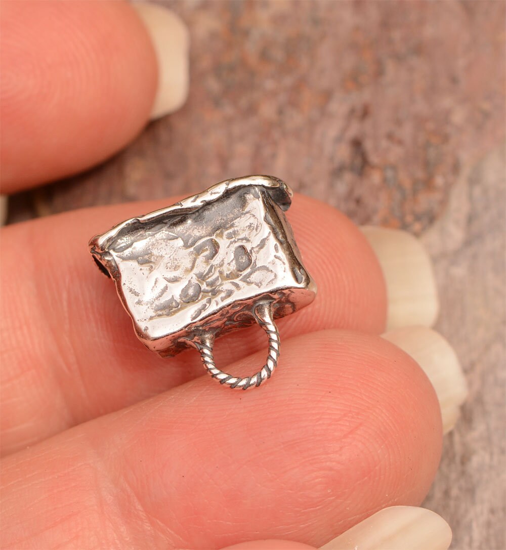 Sterling Silver End Caps for Loomed Bracelets or Wide Leather // Catd ...
