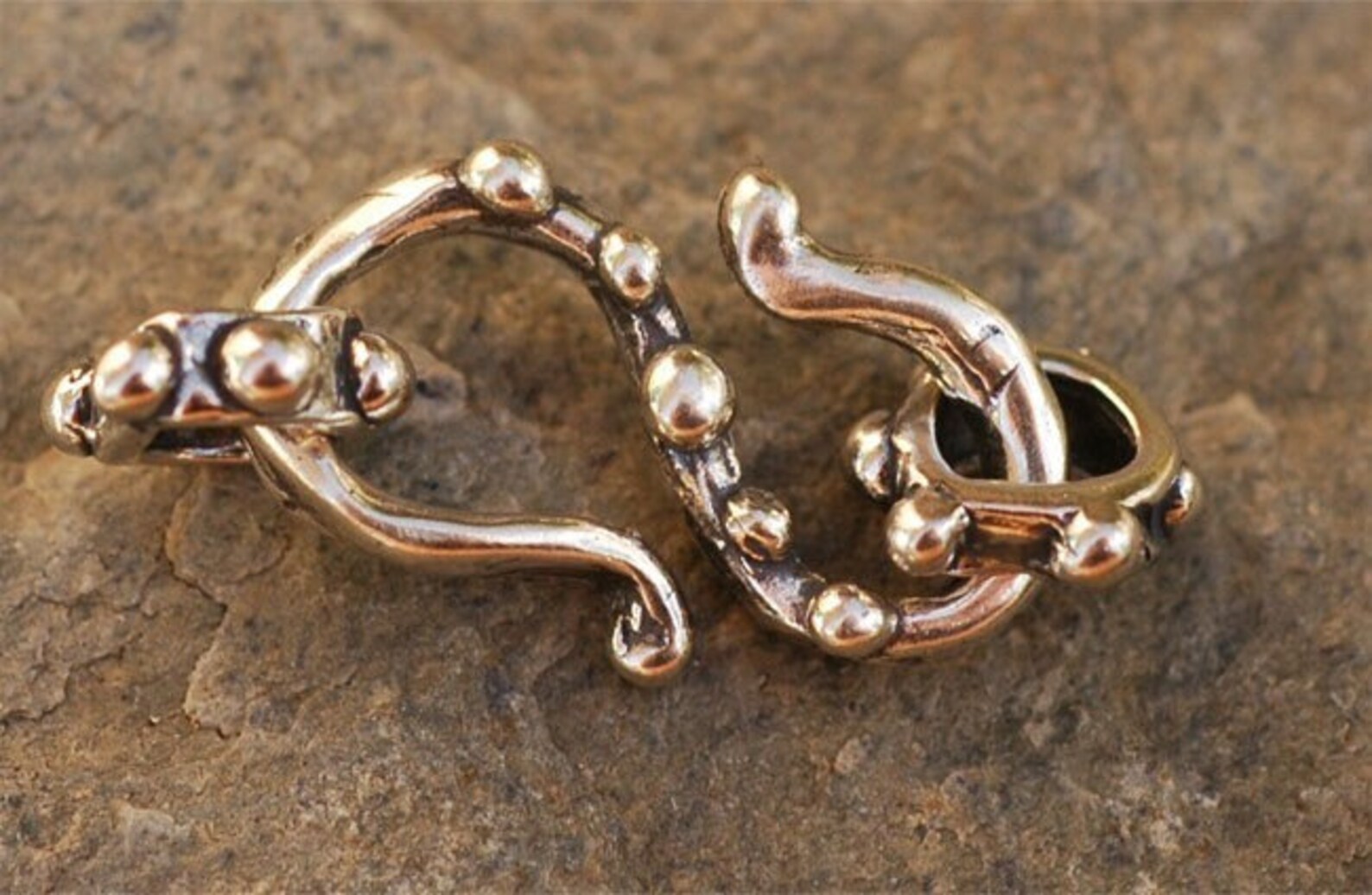 Artisan S Sterling Silver Hook Clasp With Bumpy Rings SH1 - Etsy