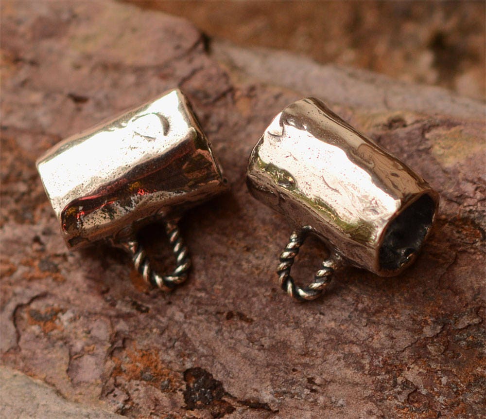 Sterling Silver Slider Tube, Artisan 5mm ID Tubular Bail Bead, FN-699 ...