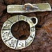 Round Lined Toggle in Sterling Silver, Catd-57/57a - Etsy