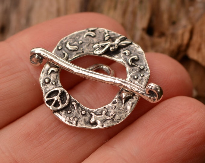 Artisan Toggle Bar in Sterling Silver, Catd-130a - Etsy