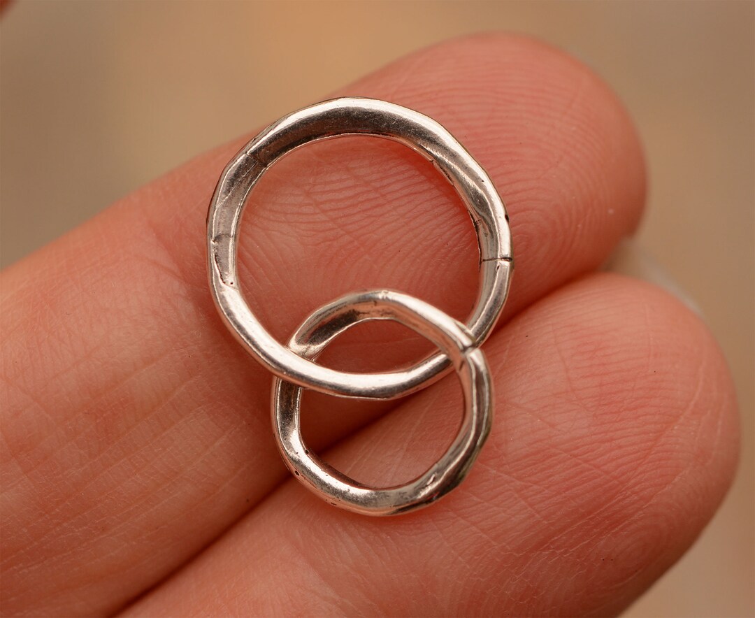 Circle Links Interlocked, Sterling Silver, SS-1114 (ONE) - Etsy