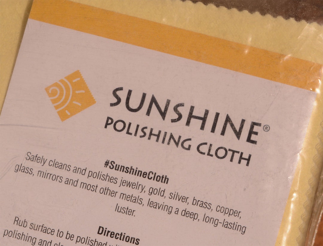 Sunshine Polishing Cloth for Sterling Silver and Artisan Bronze - Etsy