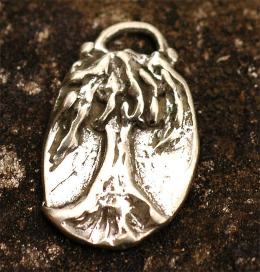Artisan Be Strong Tree Charm in Sterling Silver - Etsy