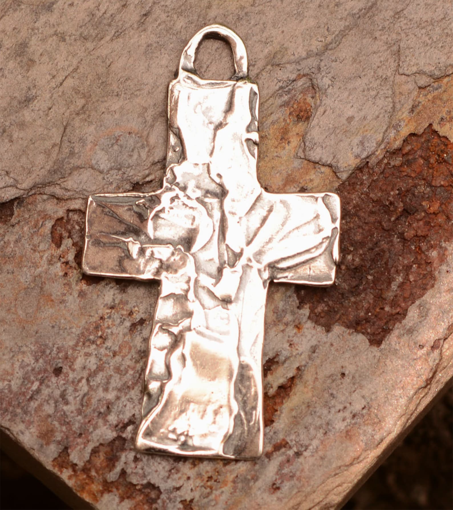 Cross W Heart Pendant in Sterling Silver, Catd-157a - Etsy