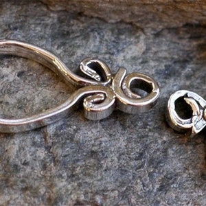 Handcrafted Ribbon Toggle in Sterling Silver - Etsy