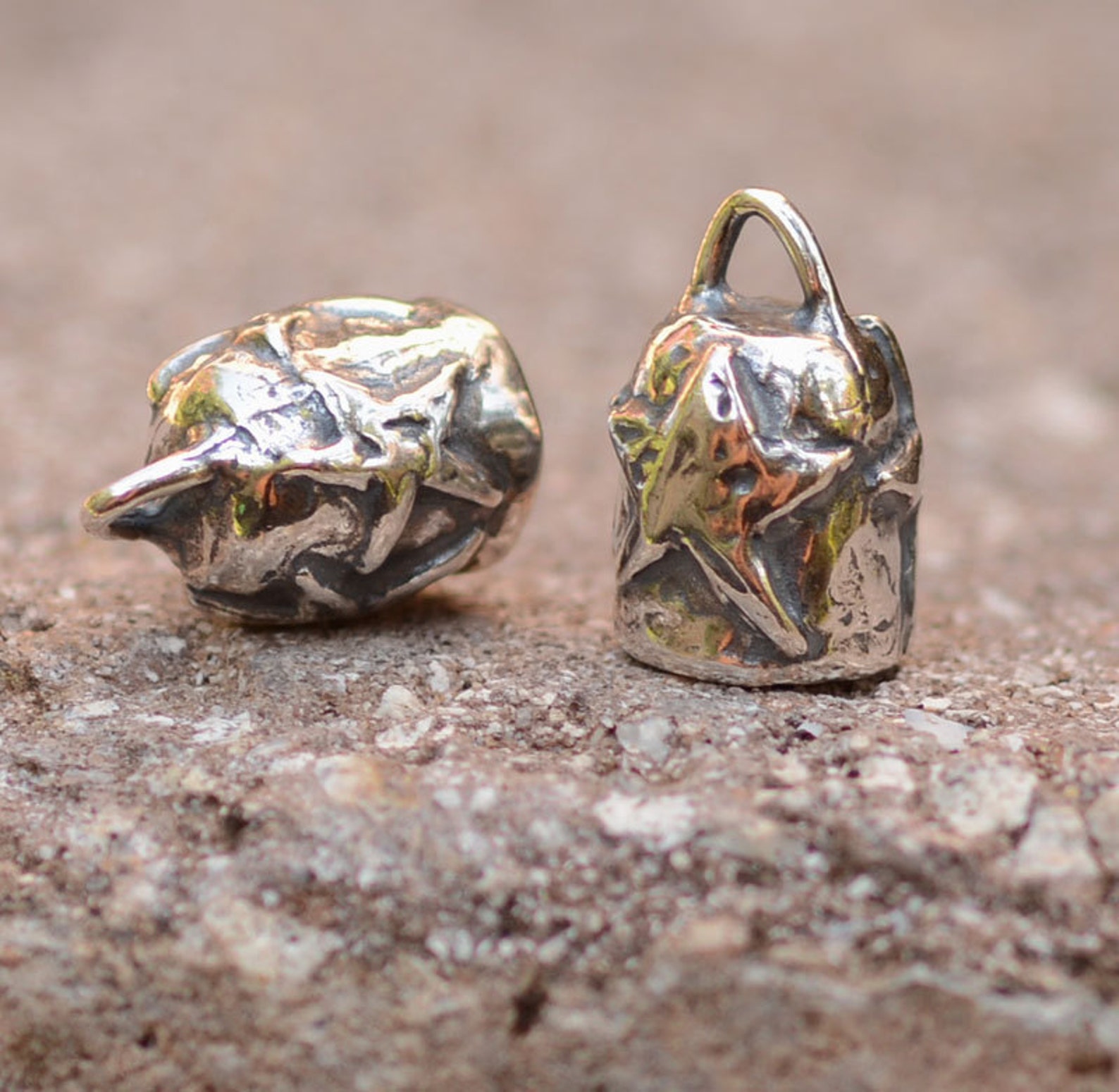 Sterling Silver 6mm End Caps, Star Adorned, Pair, SS-223 - Etsy