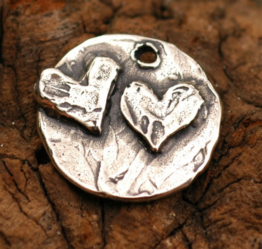 Kindness Heart Charm in Sterling Silver, Catd-49 (ONE) - Etsy