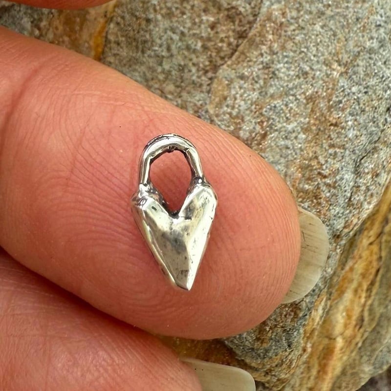 Rustic Sterling Charms - Etsy