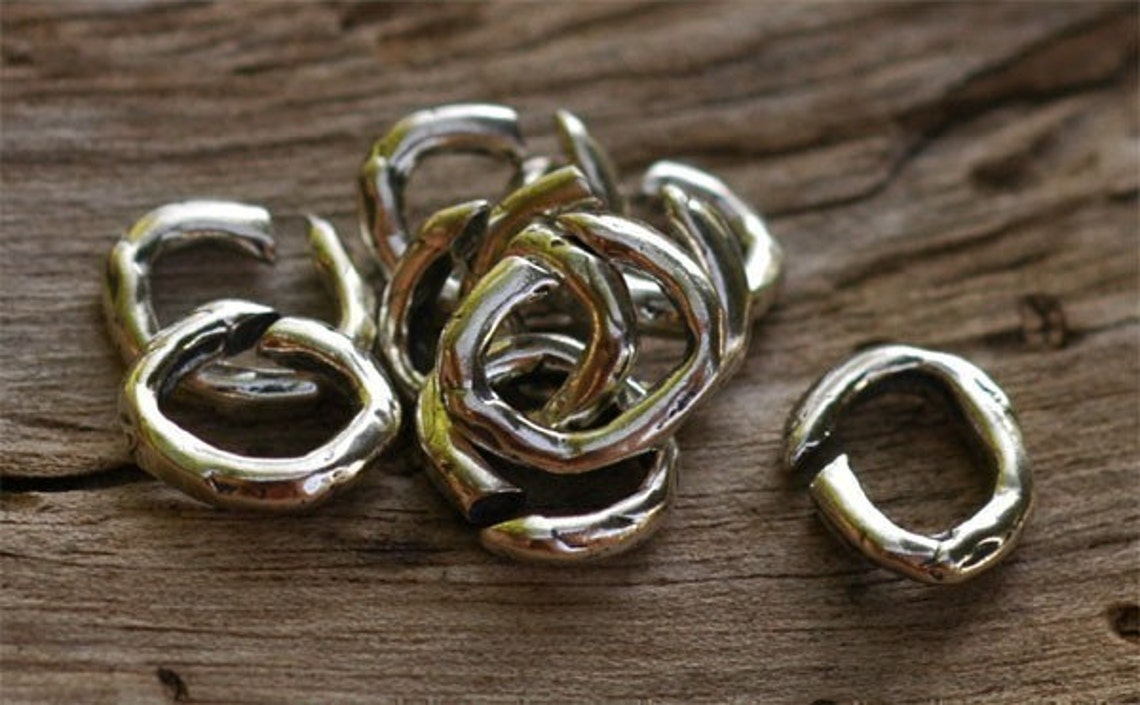 Perfect Artisan Open Jump Rings in Sterling Silver SS-166, (set of 2 ...