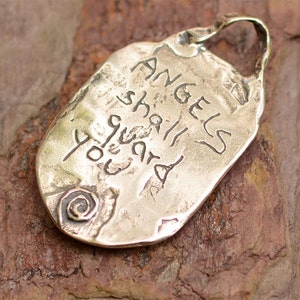 Angel on Cross With Heart in Sterling Silver, Guardian Angel - Etsy