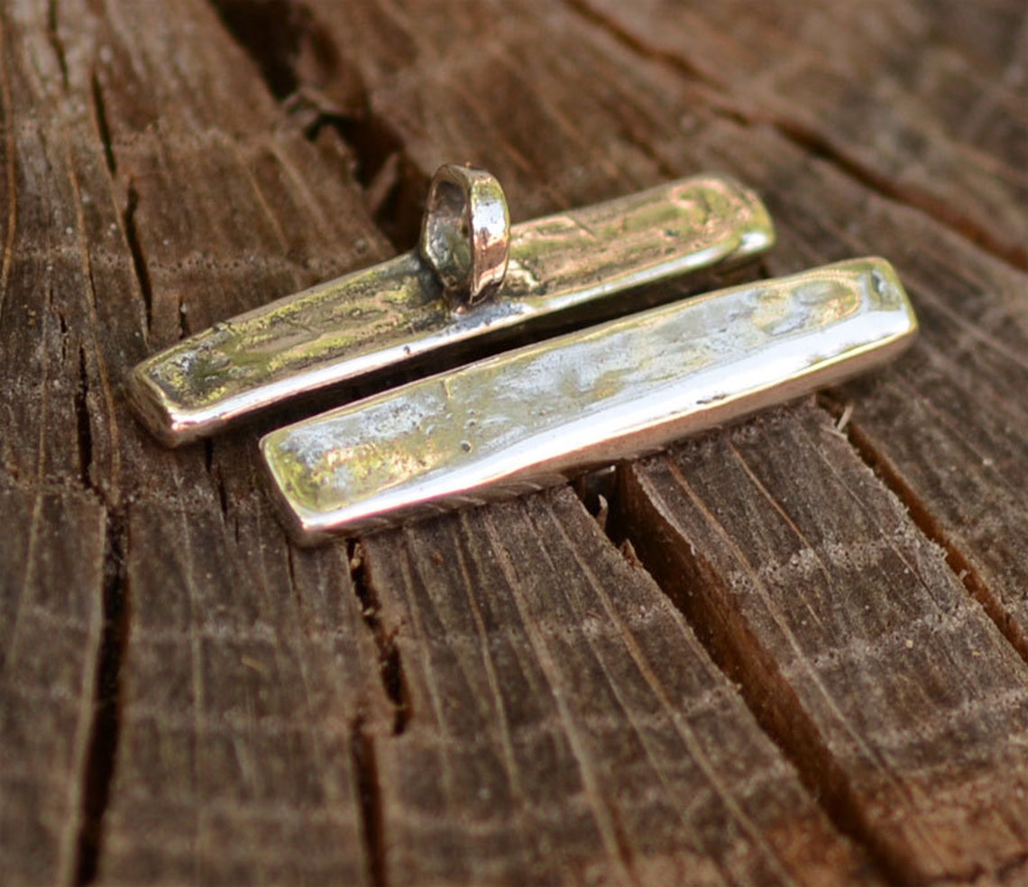 Chunky Sterling Silver Toggle Bar CL-503 - Etsy