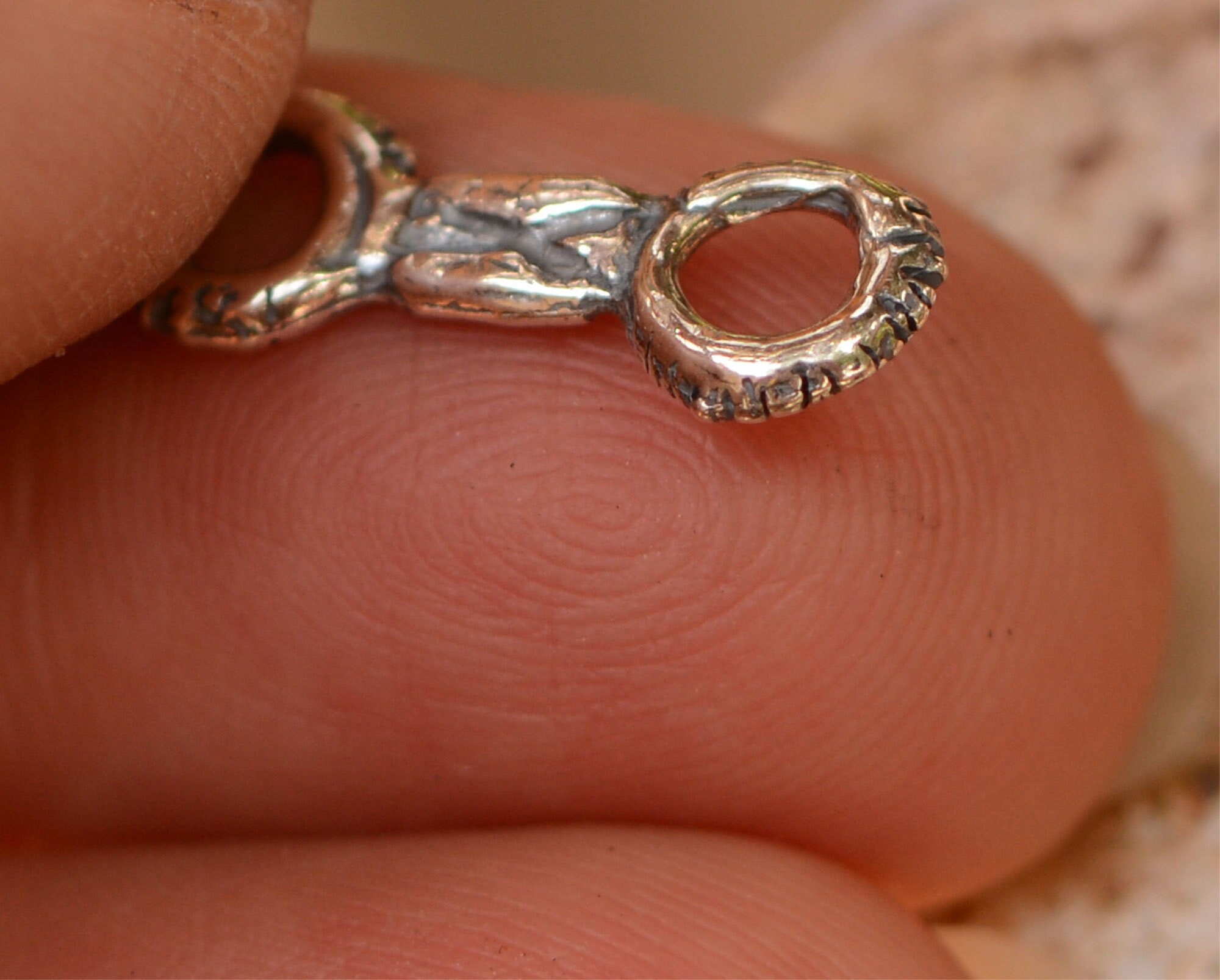 Bone Shaped Links, Sterling Silver Connectors, SS-1045 (set of 2) - Etsy