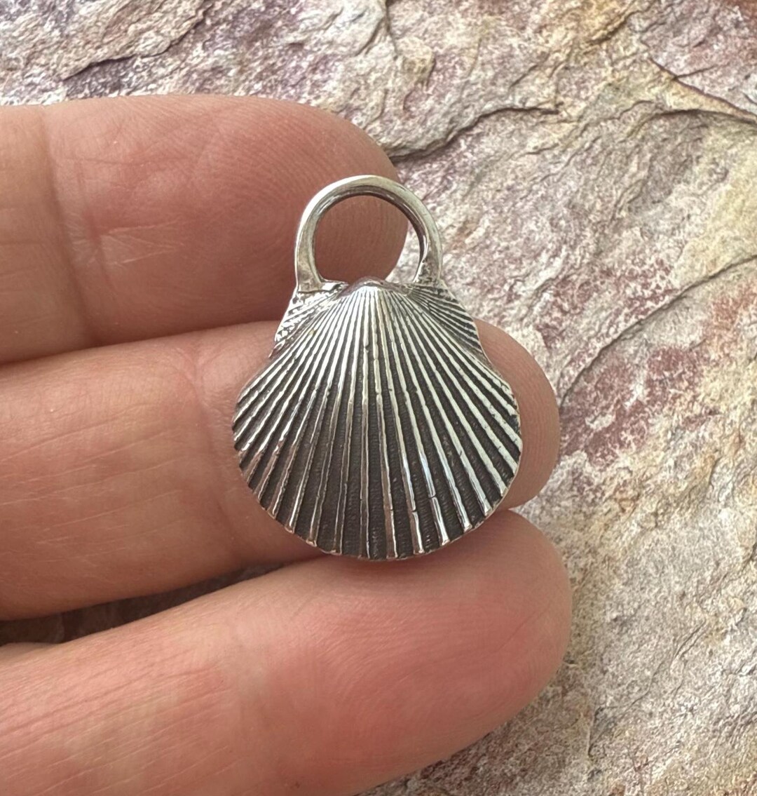 Scallop Sea Shell in Sterling Silver - Etsy