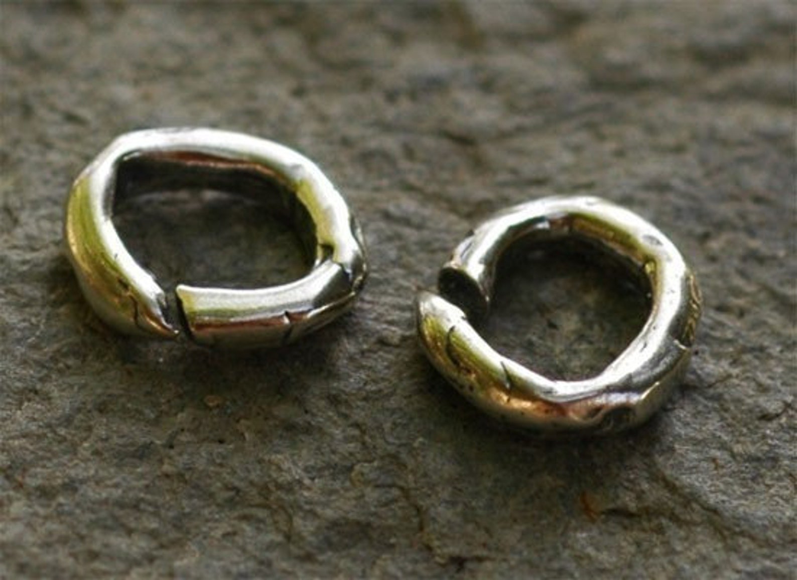 Perfect Artisan Open Jump Rings in Sterling Silver set of 2 - Etsy