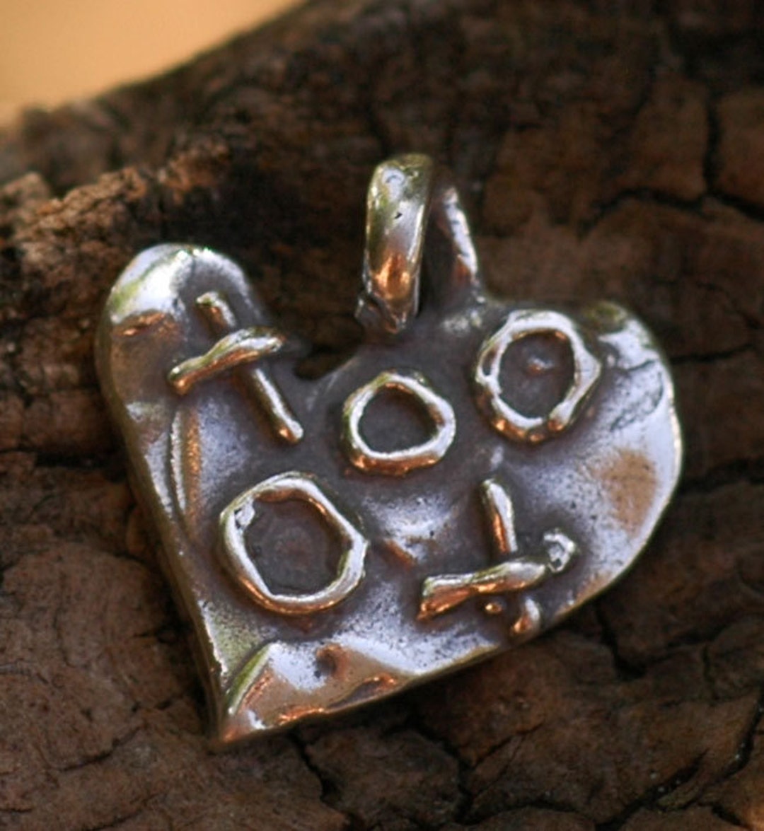 XO Heart Charm in Sterling Silver, Hugs and Kisses Pendant - Etsy