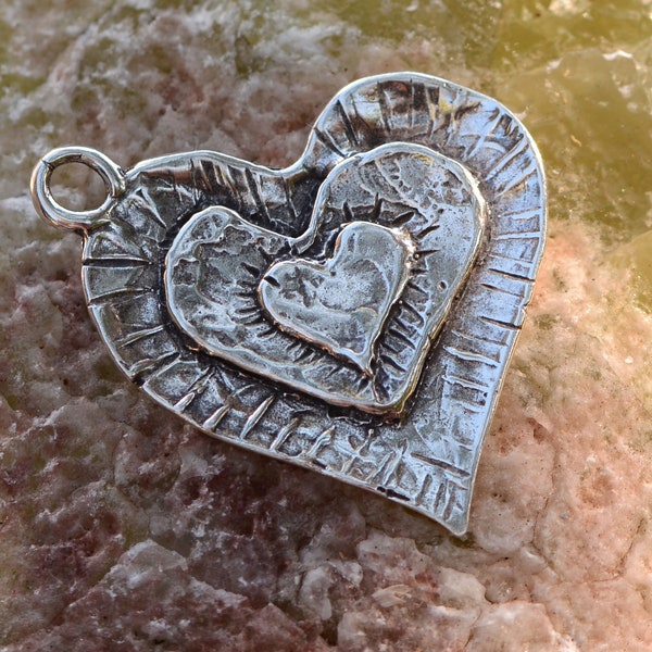 Heart Pendant - Etsy