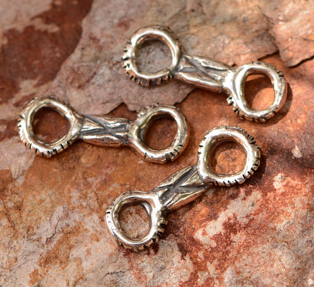 Bone Shaped Links, Sterling Silver Connectors, Catd-1045 (set of 2) - Etsy