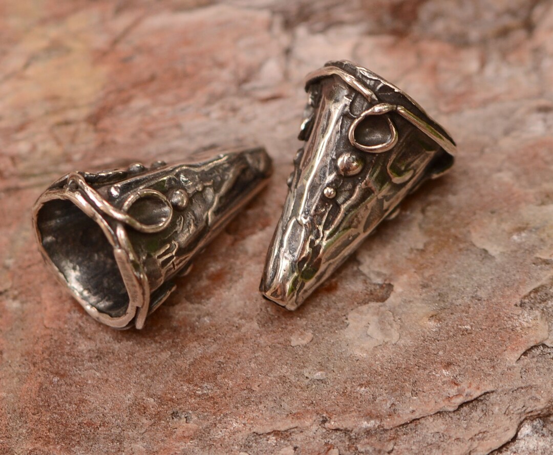 Decorative Beading Cones, Sterling Silver Finishing Ends, Catd-1035 ...