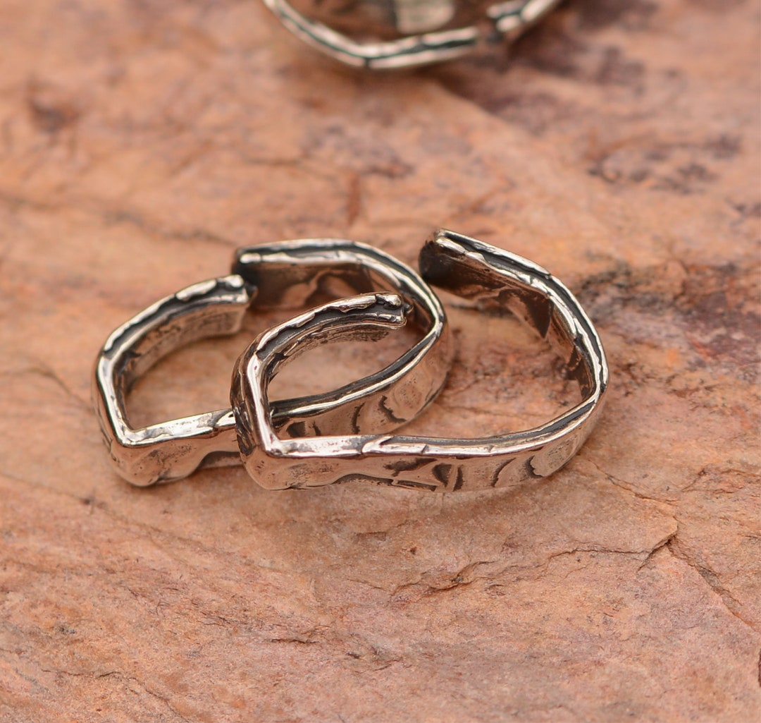 Wrap Link Connectors in Sterling Silver, Wrap Links, Catd-770 (SET of 2 ...