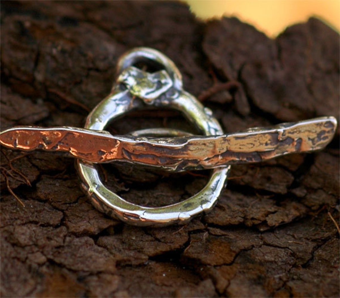 Round Toggle With Heart in Sterling Silver, CL-88-151 - Etsy