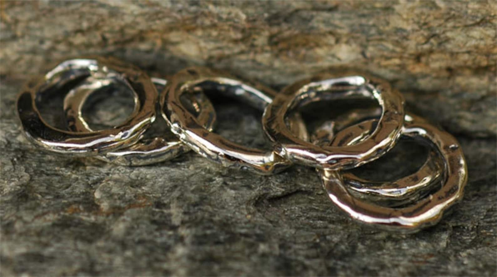 Artisan Silver Links Small Sterling Silver Connectors - Etsy
