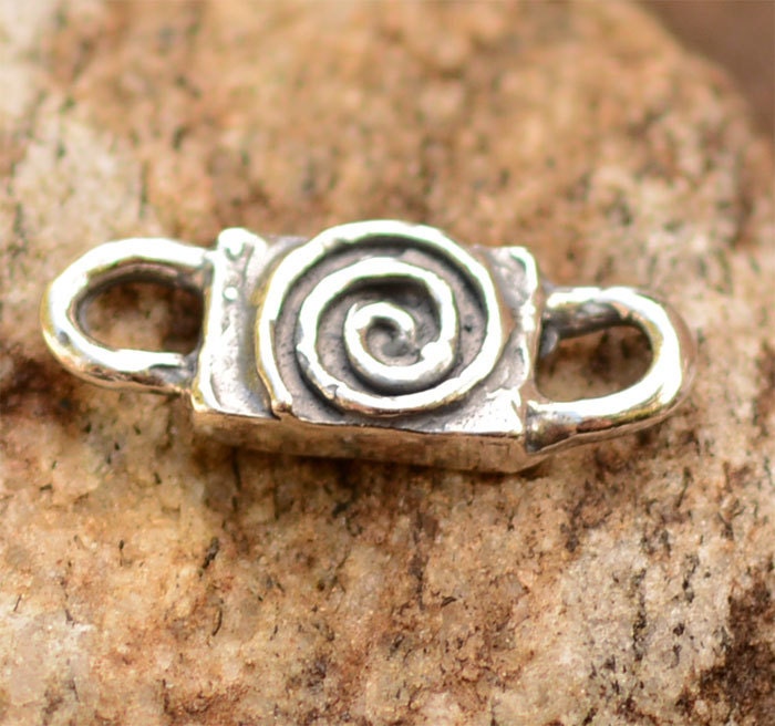 Chunky Spiral Connector Link in Sterling Silver, SS-358 (ONE) - Etsy