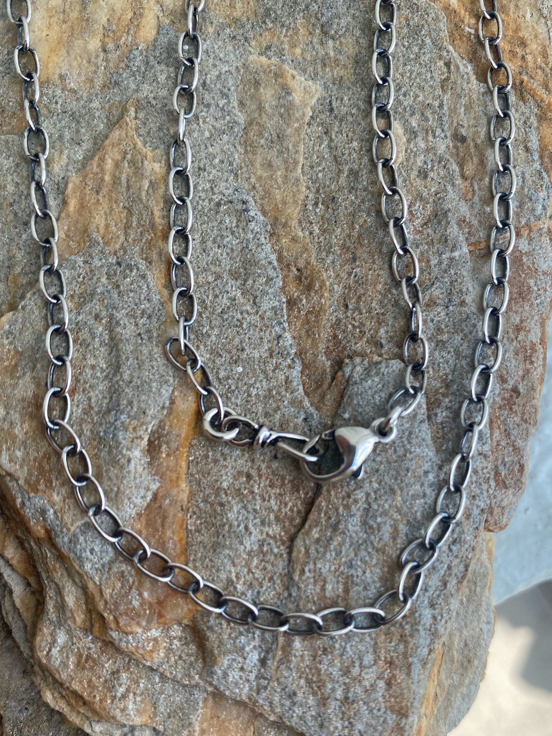 Cable Chain Necklace in Sterling Silver, FN-10463 - Etsy