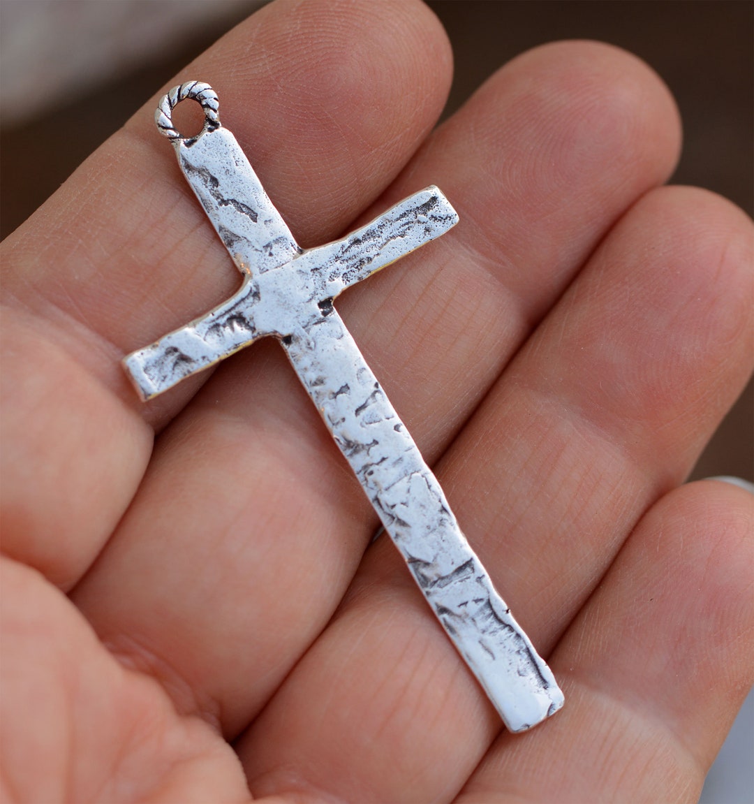 Artisan Tall Cross in Sterling Silver, SS-1129 (ONE) - Etsy