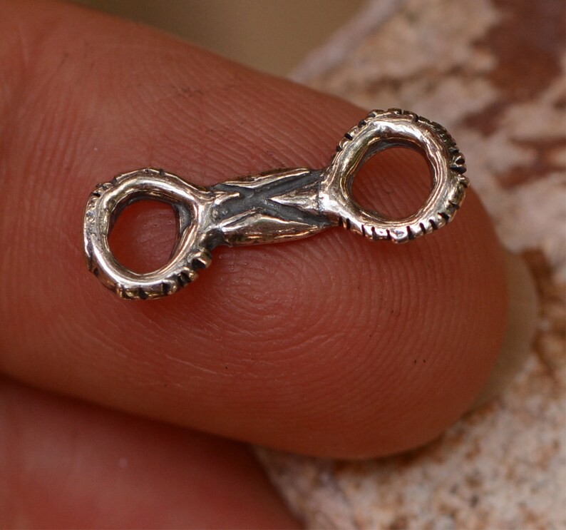 Bone Shaped Links, Sterling Silver Connectors, SS-1045 (set of 2) - Etsy