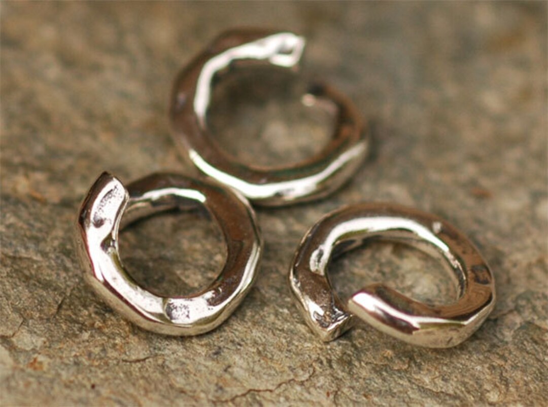 Jump Ring Links Sterling Silver, Open Jump Rings, SS-268 set of SIX - Etsy