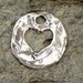 Heart Cut Out Charm in Sterling Silver Catd-604 - Etsy