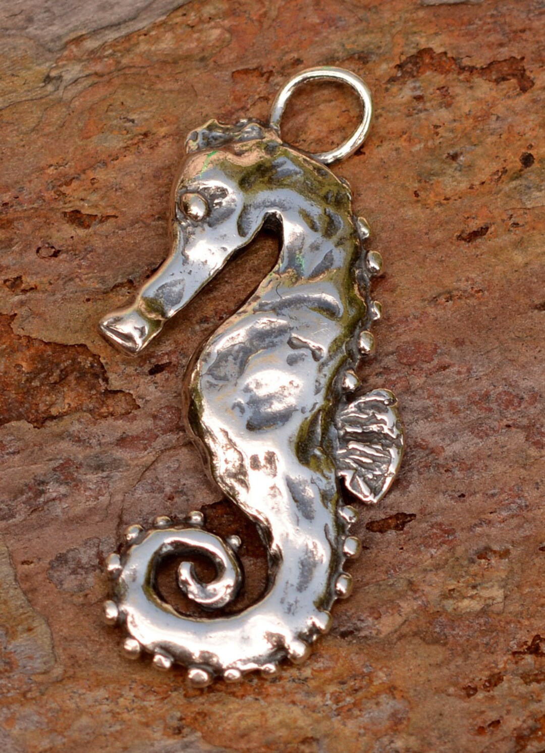 Artisan Seahorse in Sterling Silver, Sea Horse Pendant - Etsy