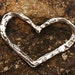 Big Open Heart Pendant in Sterling Silver, SS-50 - Etsy
