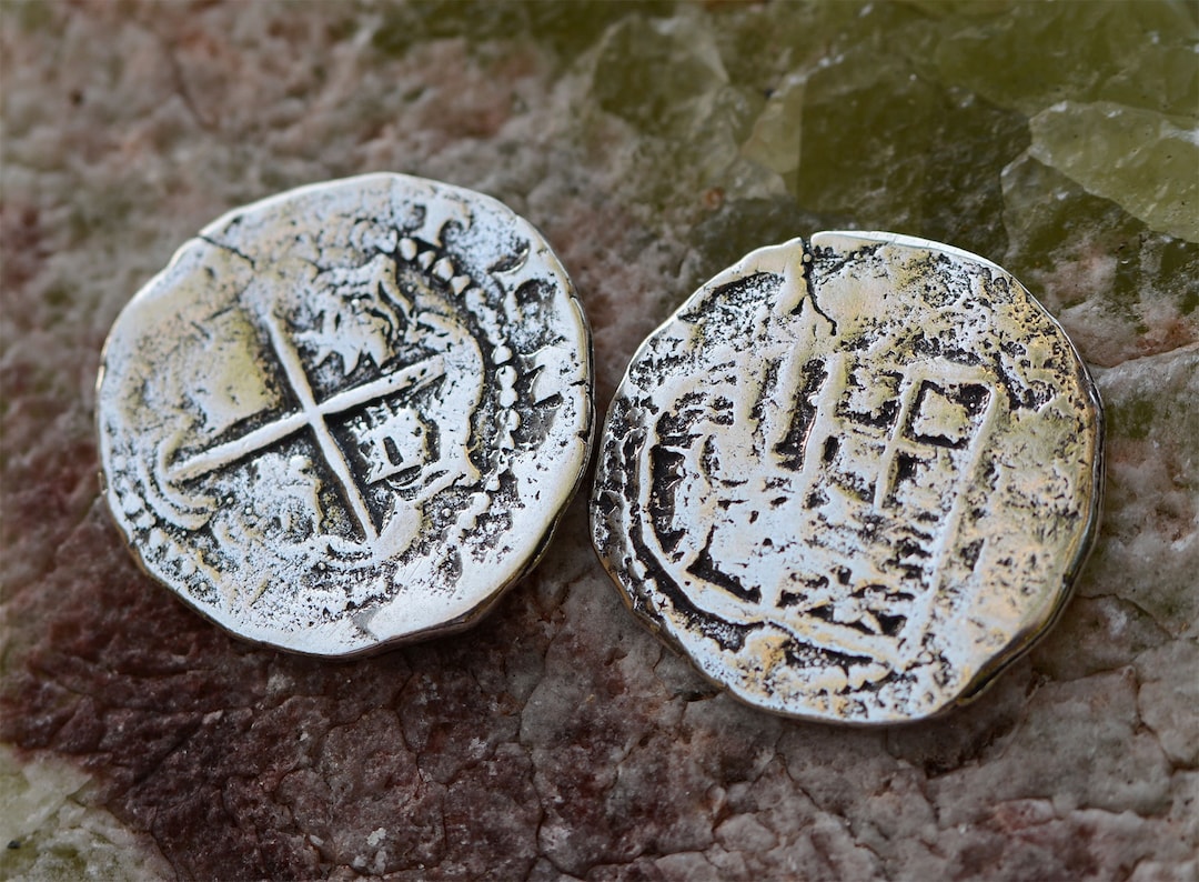 Shipwreck Coin, Spanish Reale in Sterling Silver SS-545 - Etsy