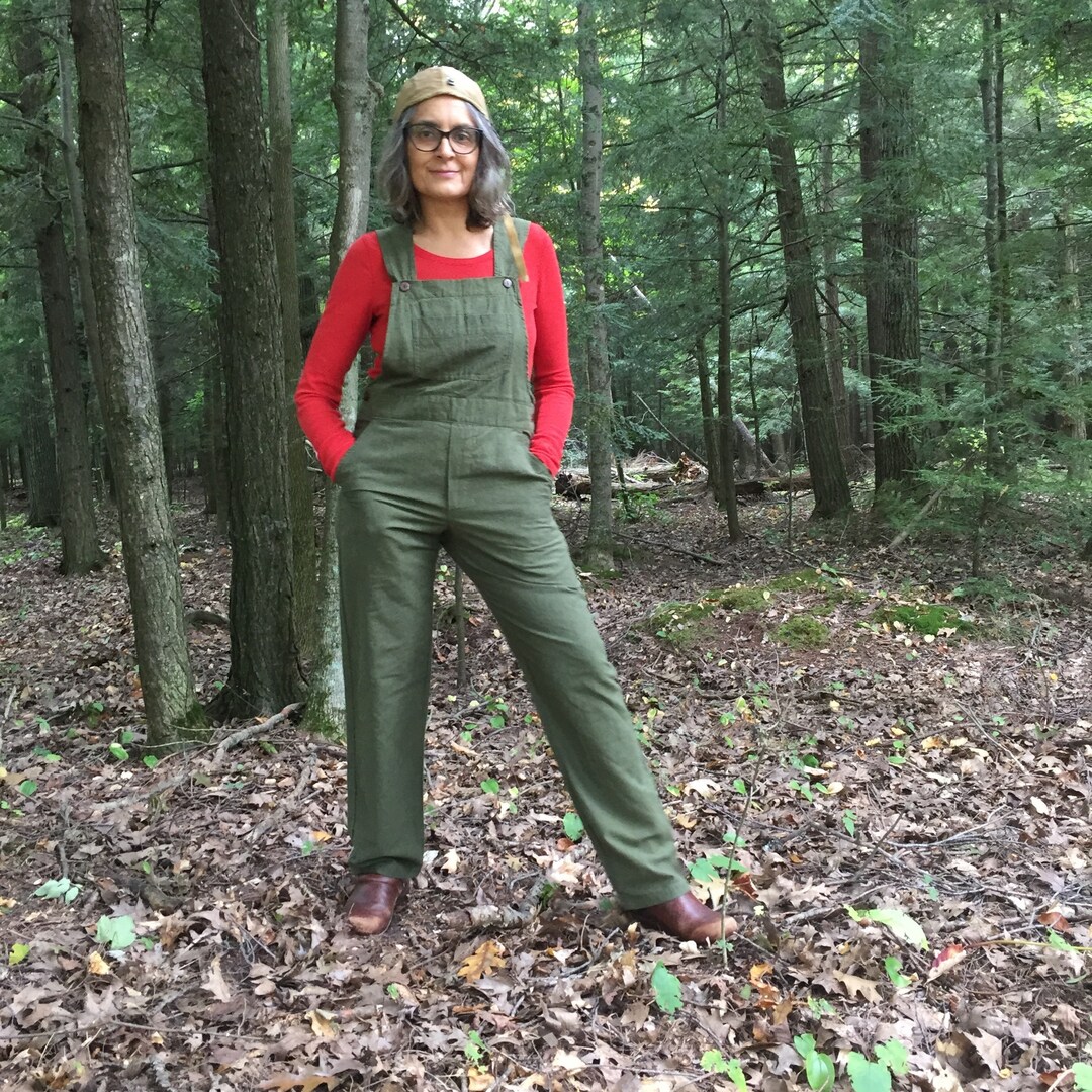Plus Sizes! 2X and 3X/4X Olive Green Bib Overalls - Full Length in Fair ...