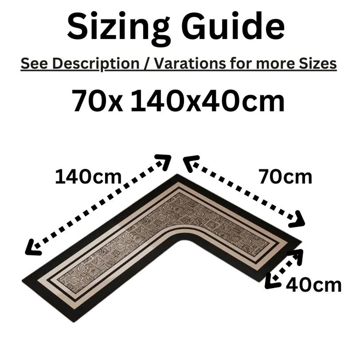 L Shape Rug, Comfortable Rugs, Non Slip Machine Washable Stain ...