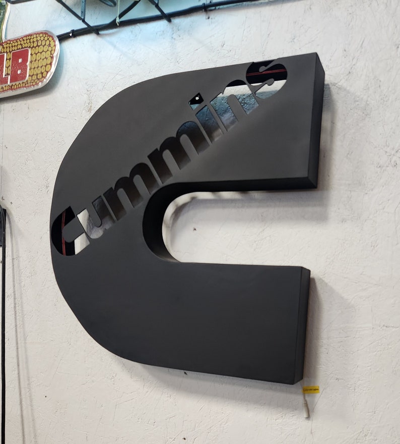 Cummins Metal Lighted Sign - Etsy