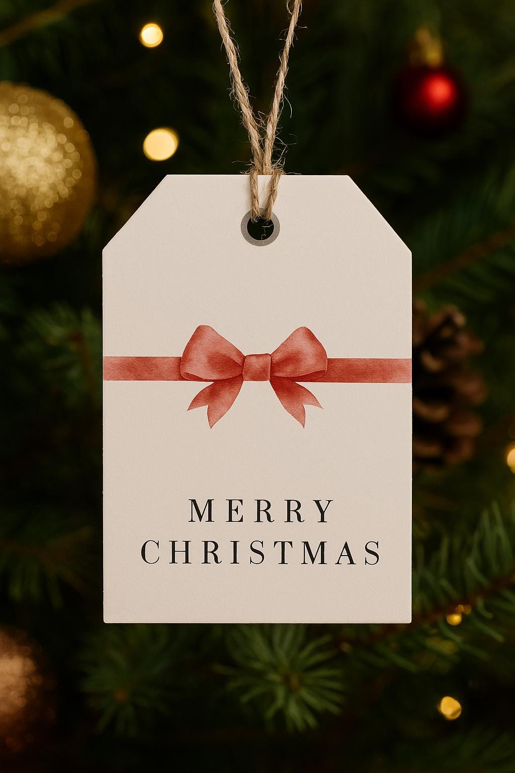Printable Elegant Christmas Gift Tags - Etsy
