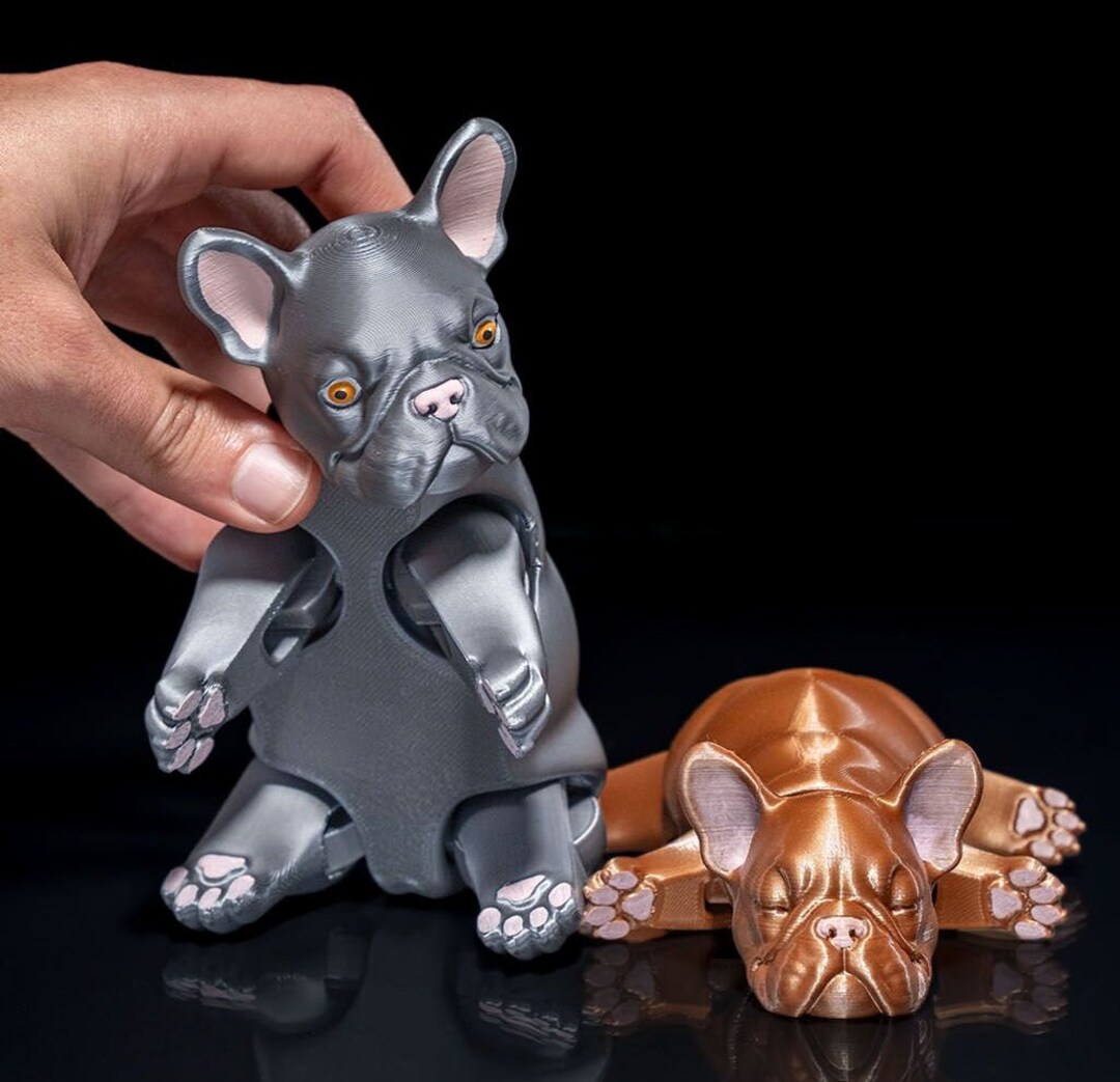 Trendy 3D Printed Flexi French Bulldog Toy Fun and Flexible Dog Lover ...