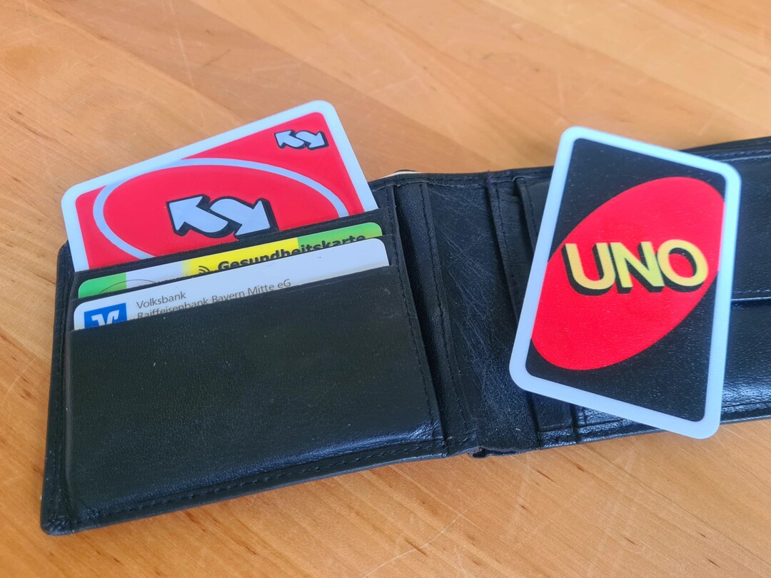 Uno Reverse Card for Wallet credit Card Size - Etsy